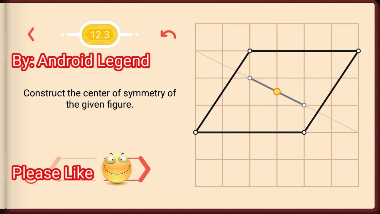 Pythagorea Level 12.3 Answer Solution [Point Symmetry] » Puzzle Game Master