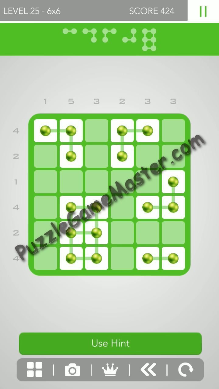 Logic Dots 2 6×6 Level 25 Hints and Answer » Puzzle Game Master
