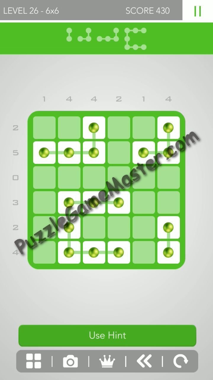Logic Dots 2 6×6 Level 26 Hints and Answer » Puzzle Game Master