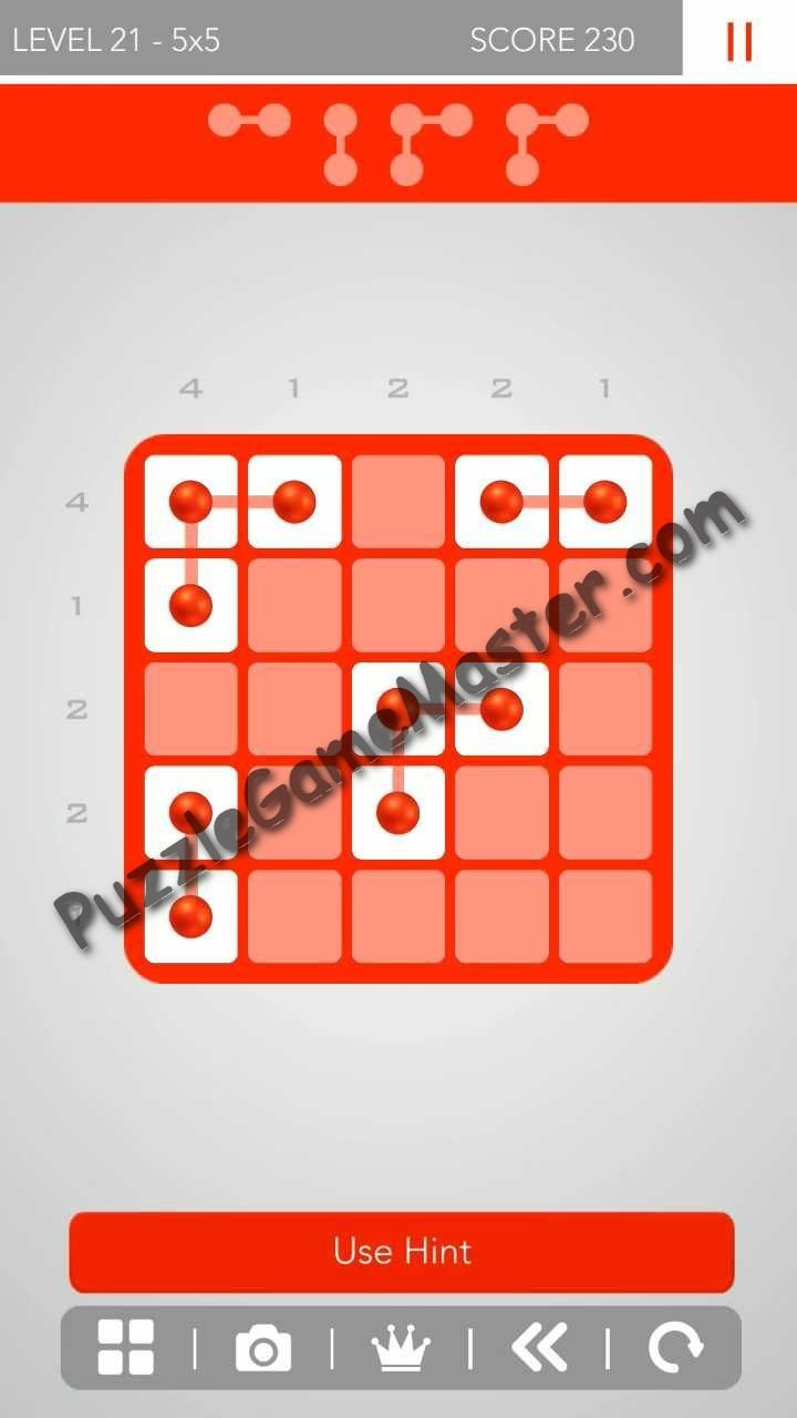Logic Dots 2 5×5 Level 21 Hints and Answer » Puzzle Game Master