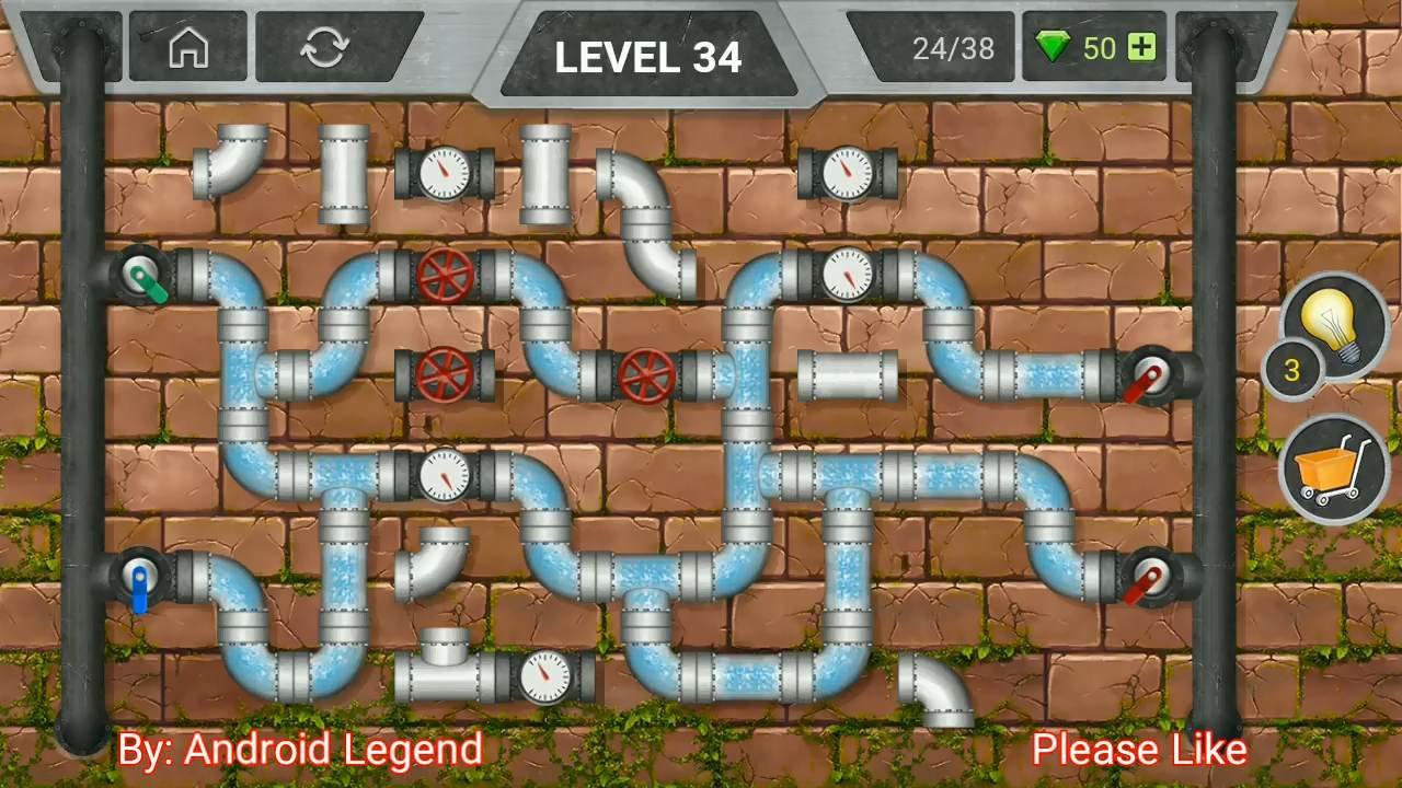 Pipeline Level 34 Hint Answer Solution Android » Puzzle Game Master