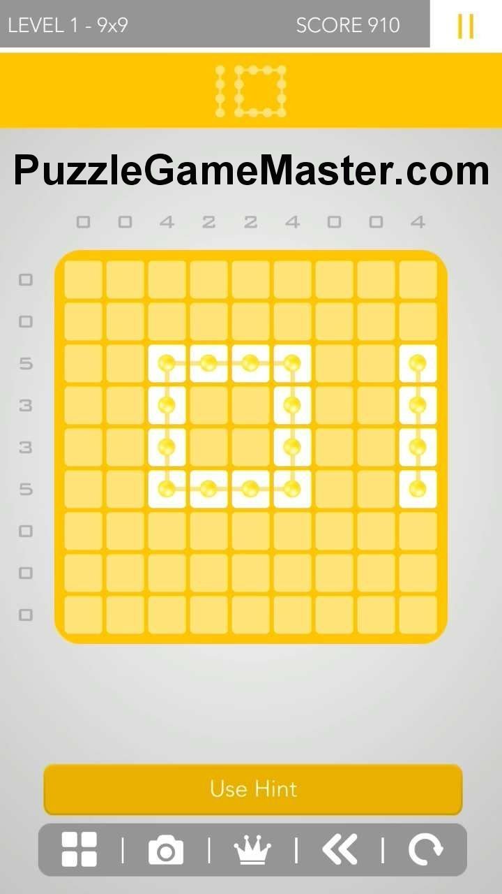 Logic Dots 2 9×9 Level 1 Hints and Answer » Puzzle Game Master