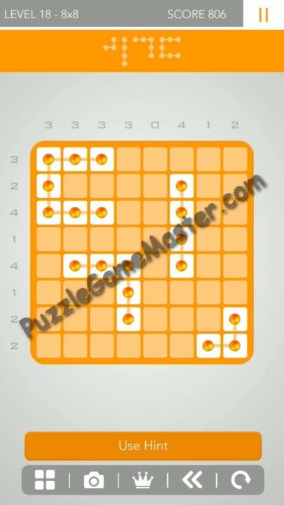 Logic Dots 2 8×8 Level 18 Hints and Answer » Puzzle Game Master