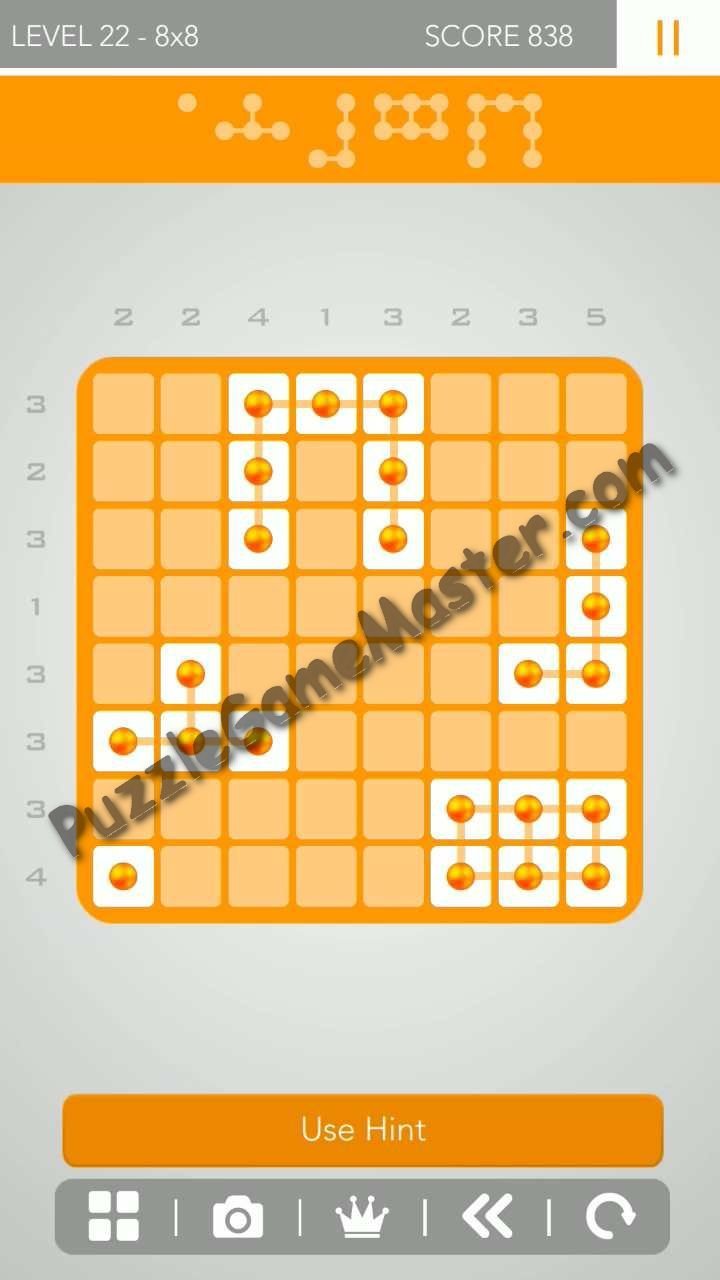 Logic Dots 2 8×8 Level 22 Hints and Answer » Puzzle Game Master