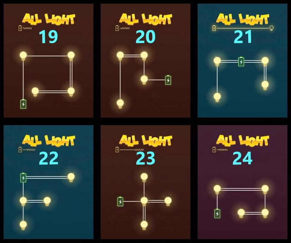 All Light Pack A Level (13-24) Solutions » Puzzle Game Master