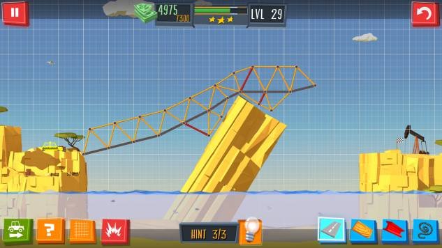Build a Bridge Level 29 Bridge Building Answer/Hints » Puzzle Game Master