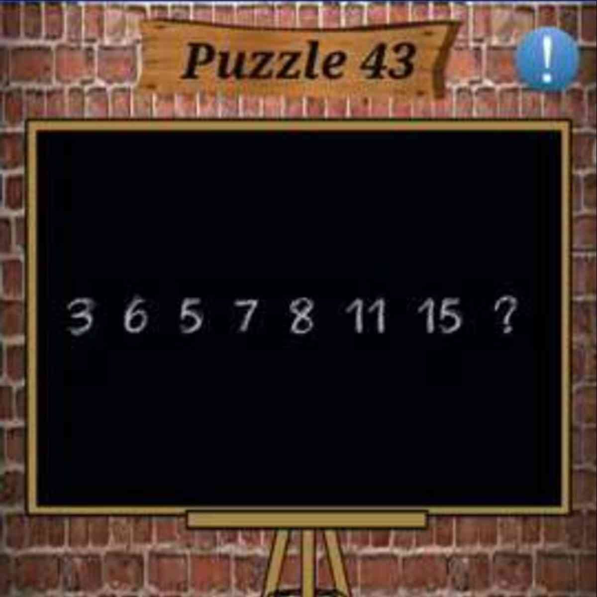 Math Puzzles Game Level 43 Answer with Solution » Puzzle Game Master