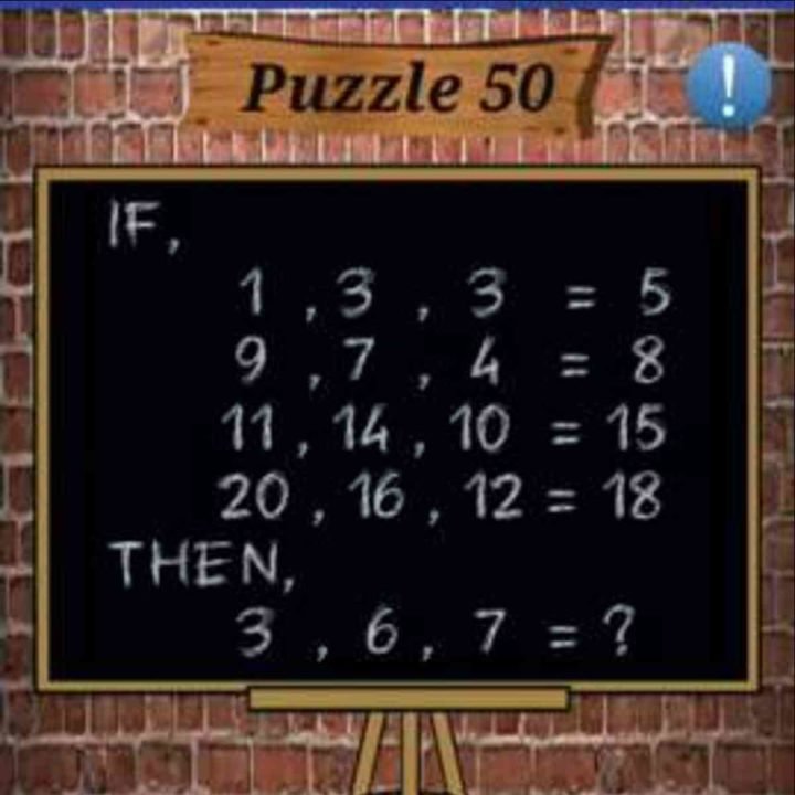 Math Puzzles Game Level 50 Answer with Solution » Puzzle Game Master
