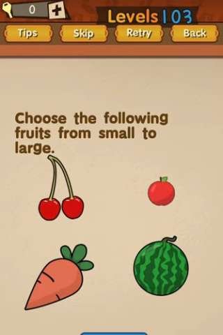 Super Brain Level 103 Solution (Choose the following fruits from small ...