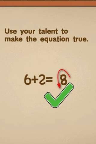 Super Brain Level 57 Solution (use your talent to make the equation ...