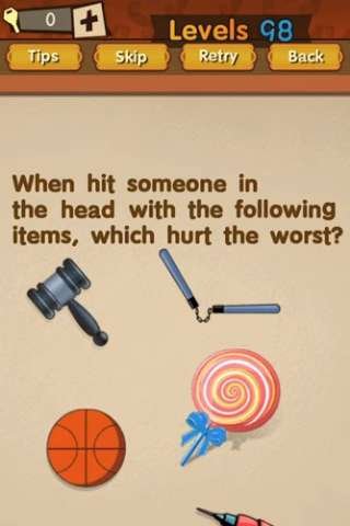 Super Brain Level 98 Solution, (which hurts the most) » Puzzle Game Master