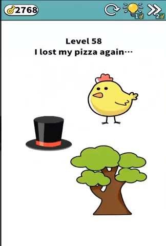 Brain Puzzle IQ Challenge Level 58 (I lost my pizza again) » Puzzle ...