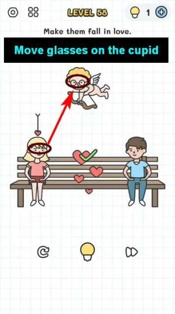 Puzzle Me level 58 (Make them fall in love) » Puzzle Game Master