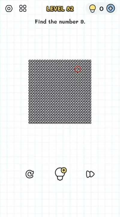 Puzzle Me level 82 (Find the number 9) » Puzzle Game Master