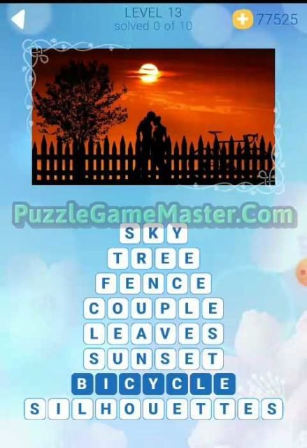 Sunny Words Level 13 Answers [All Images] » Puzzle Game Master