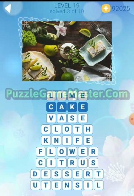 Sunny Words Level 19 Answers [All Images] » Puzzle Game Master