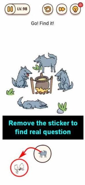 Brain Find Level 98: Go Find it » Puzzle Game Master