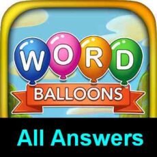 Word Balloons All Levels [500+ in one page] » Puzzle Game Master