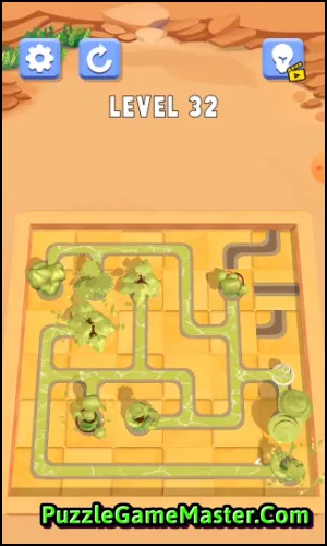 Water Connect Flow Level 32 Solution Walkthrough » Puzzle Game Master