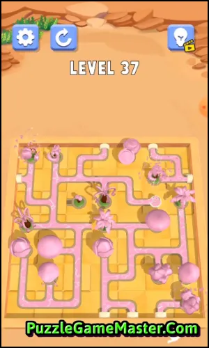 Water Connect Flow Level 37 Solution Walkthrough » Puzzle Game Master