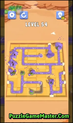 Water Connect Flow Level 54 Solution Walkthrough » Puzzle Game Master