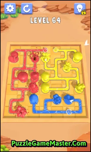 Water Connect Flow Level 64 Solution Walkthrough » Puzzle Game Master