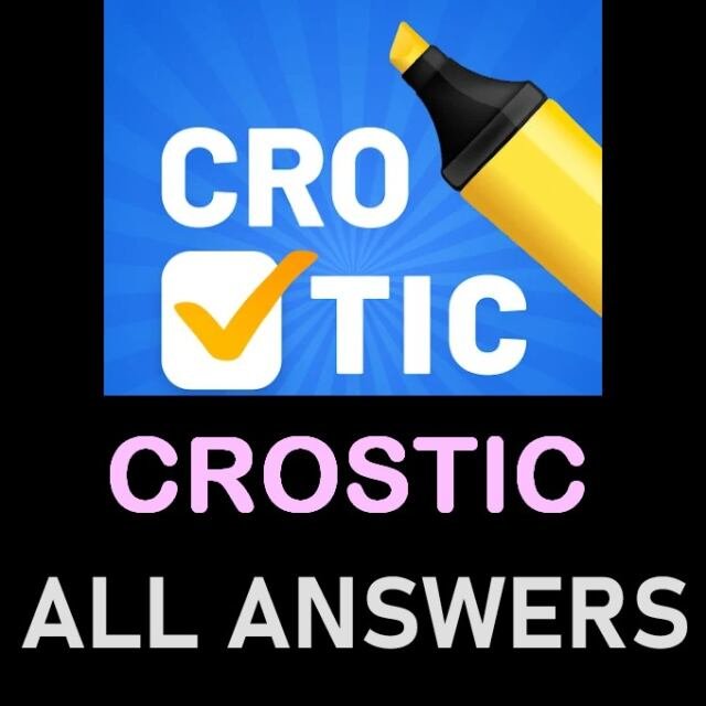 Crostic Answers All Levels in One Page 3500 Answers Puzzle Game Master